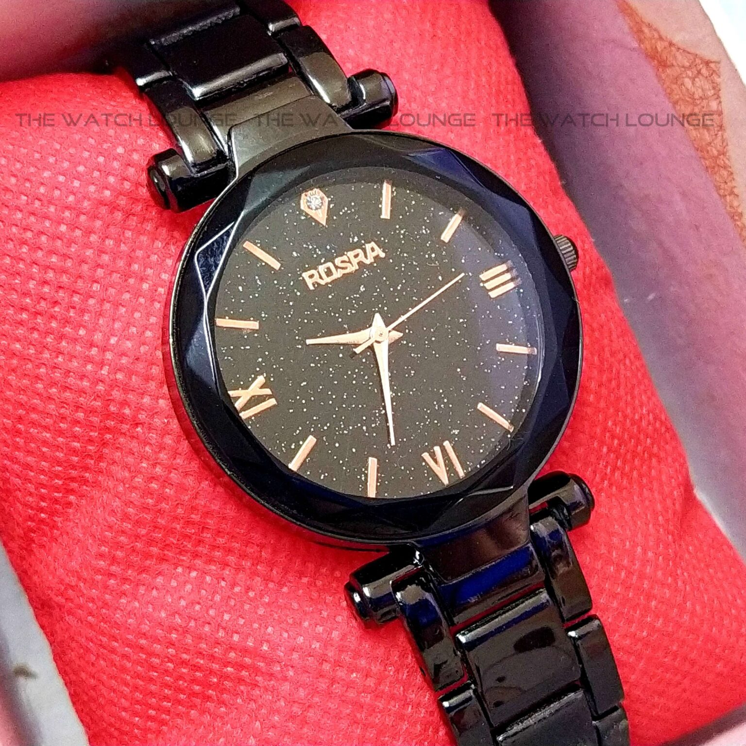 ROSRA Fashion Classic Starry Sky Roman Number Dial Women Quartz Watch ...